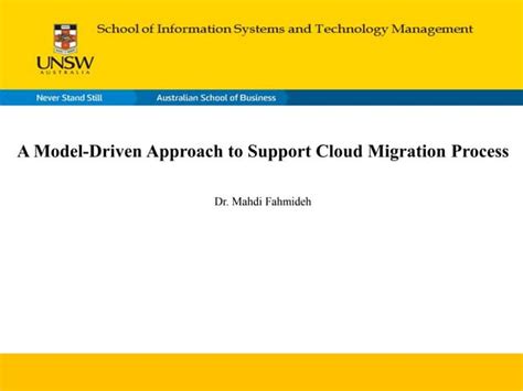 A Model Driven Approach To Support Cloud Migration Process A Language