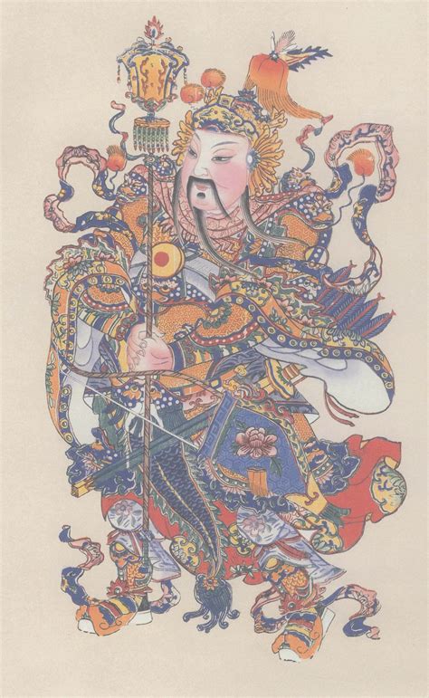 门神秦琼、尉迟恭 中国木版年画