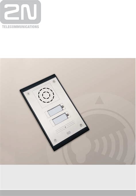 Handleiding 2N Helios IP Uni Pagina 1 Van 35 Engels