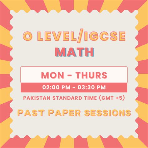 igcse o level math past paper sessions mathlete by saad