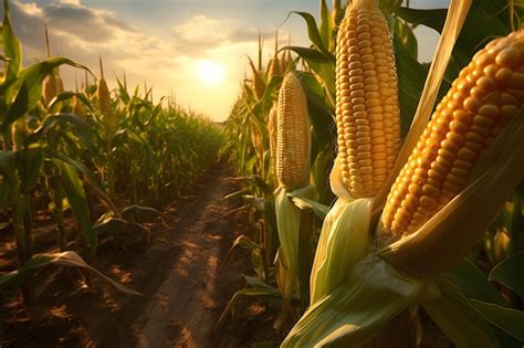 Cornfield Maize Corn Growing Corns Corn Sweetcorn Kernels Maiz Corn