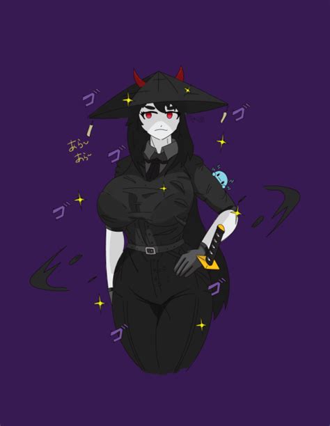 Rule 34 Axolotl Big Breasts Iirain Purple Background Sword Thighs