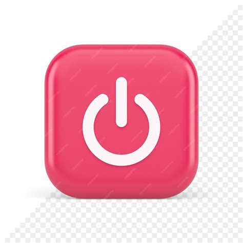 Premium Psd Shutdown Turn On Off Button Energy Switch Power Start Stop Web App Design 3d