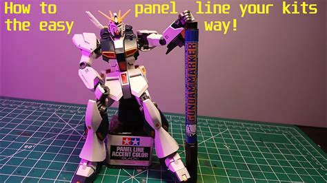 How To Panel Line The Easy Way Using Tamiya Panel Liner Vs Gundam