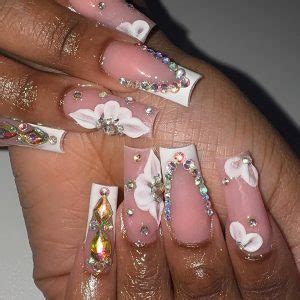 30 Cute Latina Nail Designs 2025 In Pink Red And Gold Baddie Inspo