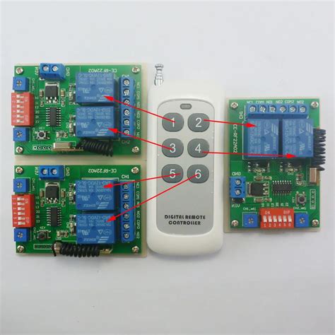 Hz V RF Adjustable Delay Timer Wireless Remote Control Relay Switch TX RX In Integrated