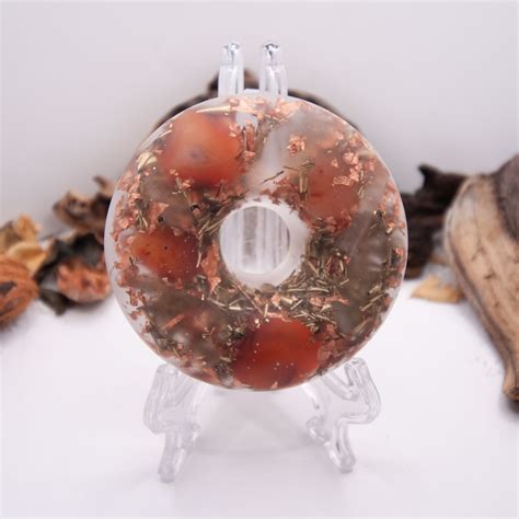Orgone Torus Sacred Geometry Carnelian Strength Foundation Passion