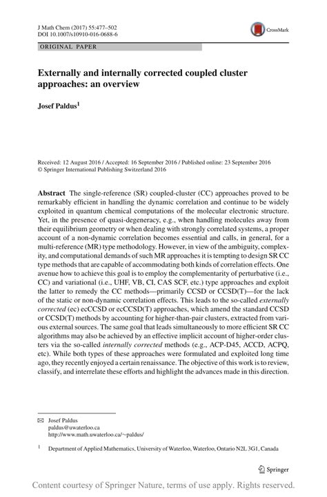Externally And Internally Corrected Coupled Cluster Approaches An