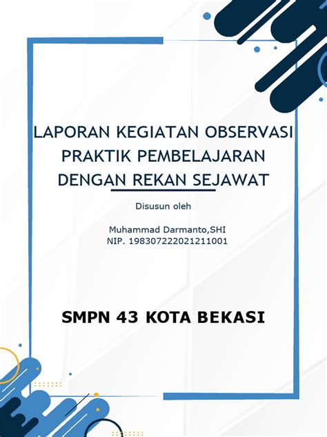 Contoh Dokumen Observasi Rekan Sejawat Pdf