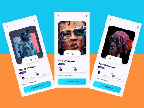 nft app design behance