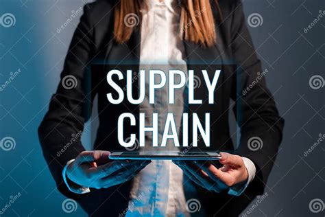 Conceptual Caption Supply Chain Business Showcase System Of Organization And Processes From