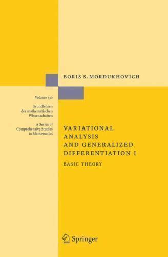 Grundlehren Der Mathematischen Wissenschaften Ser Variational Analysis And Generalized