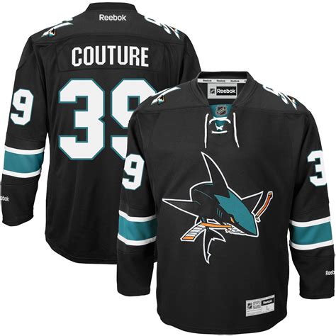 Reebok Logan Couture San Jose Sharks Black 3rd Premier Player Jersey