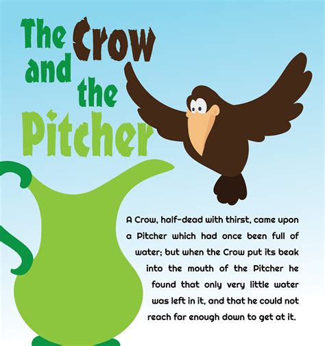 The Crow And The Pitcher Behance
