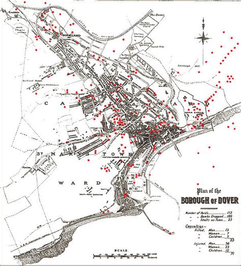 First World War Where The Bombs And Shells Fell