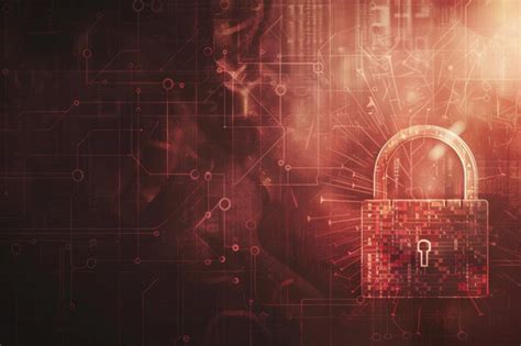 Premium Photo Secure Padlock On Digital Screen Generative Ai