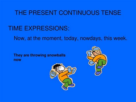 Present Simple Present Continuous Time Expression
