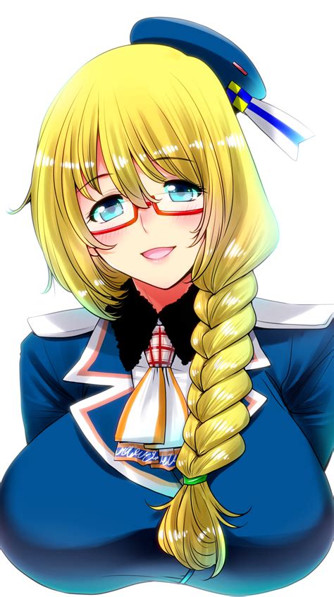 Safebooru 1girl Alternate Hairstyle Atago Kantai Collection Blonde