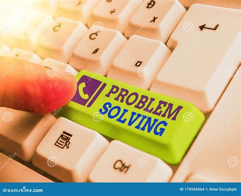 Word Writing Text Problem Solving Business Concept For Process Of Finding Solutions To