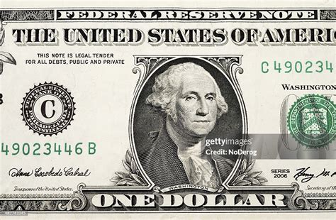 Usa Währung One Dollar Bill Stock-Foto - Getty Images