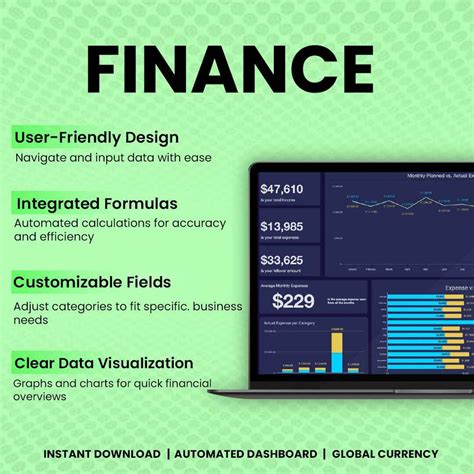 Personal Finance Dashboard Excelsheets