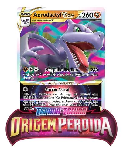 Carta Pokémon Aerodactyl V Astro Coleção Origem Perdida Parcelamento