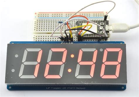 dr monk s diy electronics blog a simple led clock using spark core or