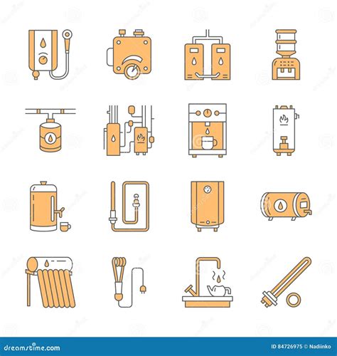 Thermostat Linear Icon Modern Outline Thermostat Logo Concept O