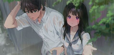 Chitanda Eru And Oreki Houtarou Hyouka Drawn By Meryyangmalgage
