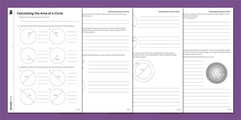 Calculating The Area Of A Circle Teacher Made