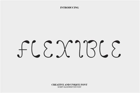 Flexible Font Font Canyon