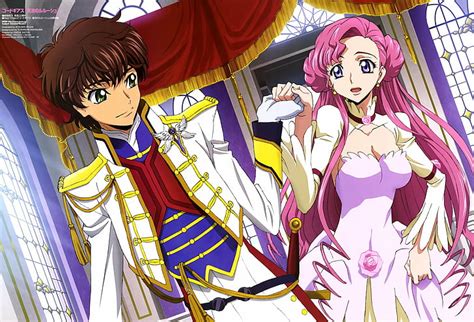Free Download Anime Code Geass Euphemia Li Britannia Suzaku Kururugi Hd Wallpaper