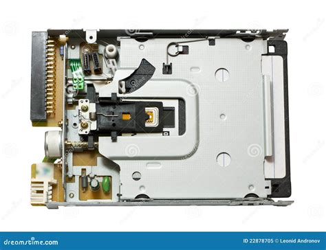 Floppy Drive With Disk Inside Royalty Free Stock Photo Image 22878705