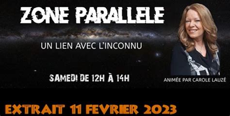 Extrait Du 11 Février 2023 Zone Parallèle Zone Insolite