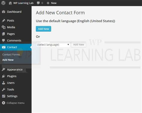 How To Use Contact Form To Create Your First Contact Form WPLearningLab