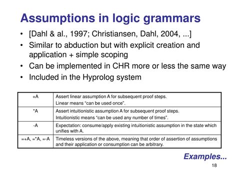 Ppt Logic Programming For Linguistics Logic Grammars With