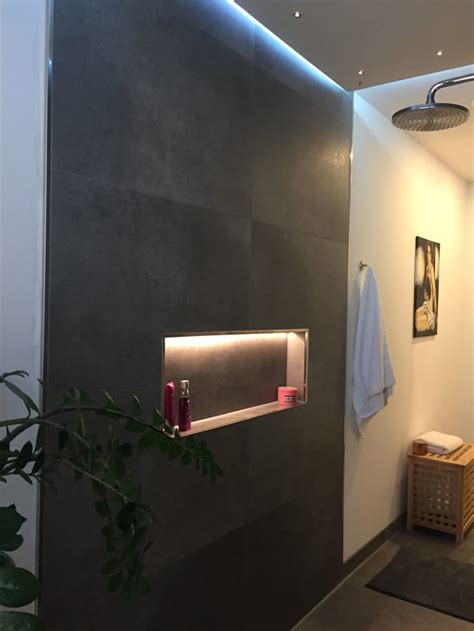 Bathroom, Shower, Light, indirect, indirekte Beleuchtung, Abkastung ...