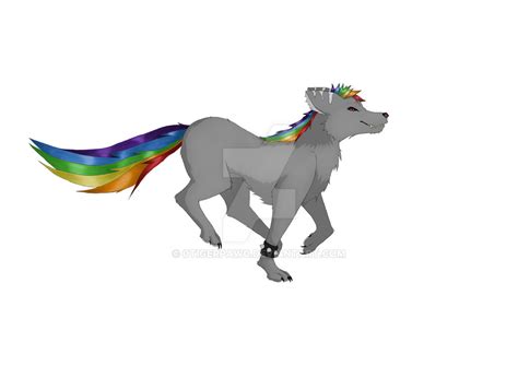 Ranbow Wolf By 0tigerpaw0 On Deviantart