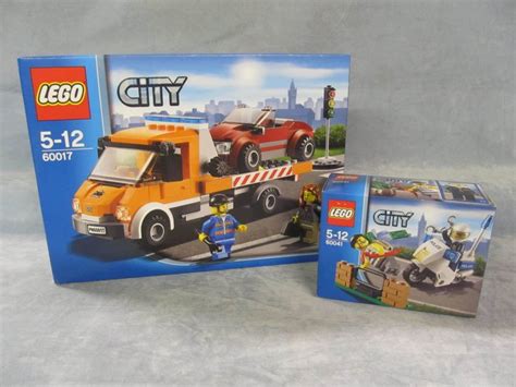 Lego City Bike Flat Bed Truck Police Bike Flat Bed Truck Retired In