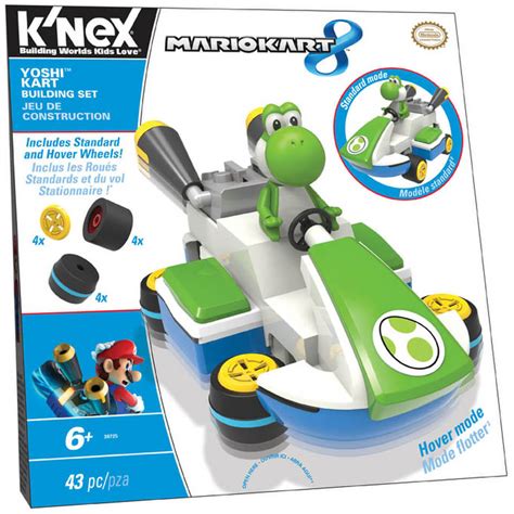 Knex Mario Kart Yoshi Kart Building Set 38725 Toys Zavvi Uk