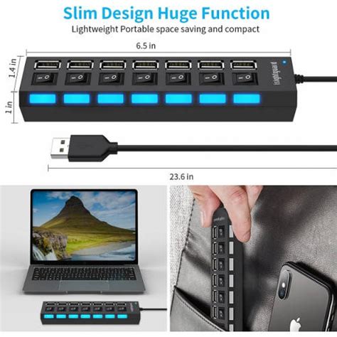 7 In 1 USB Hub With Individual ON Off Switch Price In Bangladesh BDStall