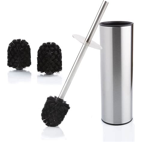 Bamodi Toilet Brush With Holder Free Standing Stainless Steel Toilet