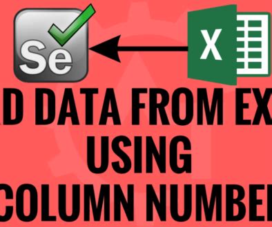 Read Data From Excel Using Column Name Selenium Webdriver Appium Complete Tutorial
