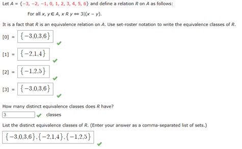 Solved Let A 3 2 1 0 1 2 3 4 5 6 And Define A Relation Chegg Com