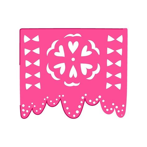 Handmade Papel Picado Cartoon Illustration Vector Art At Vecteezy