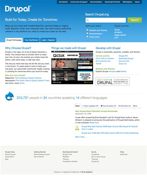 Last Iteration Of The Drupal Org Redesign This Week Drupal Org