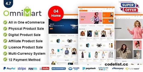 OmniMart V ECommerce CMS Laravel ECommerce Script Nulled Premium Scripts Plugins