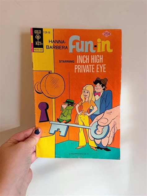 Vintage 1974 Hanna Barbera Fun In 14 Comic Book Inch High Private Eye