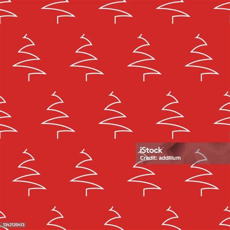 Pola Mulus Natal Dengan Pohon Natal Latar Belakang Vektor Template