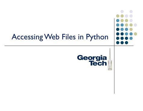 Ppt Accessing Web Files In Python Learning Objectives Understand Powerpoint Presentation